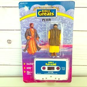 Other | Vintage Bible Greats Peter Figure And Cassette | Poshmark